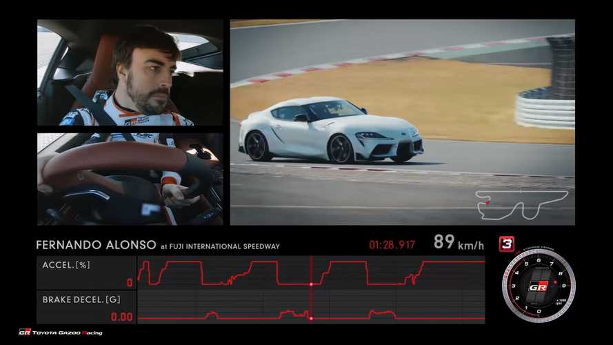 Галерия: Новата Toyota Supra бе тествана от шампиона от F1 Фернандо ...